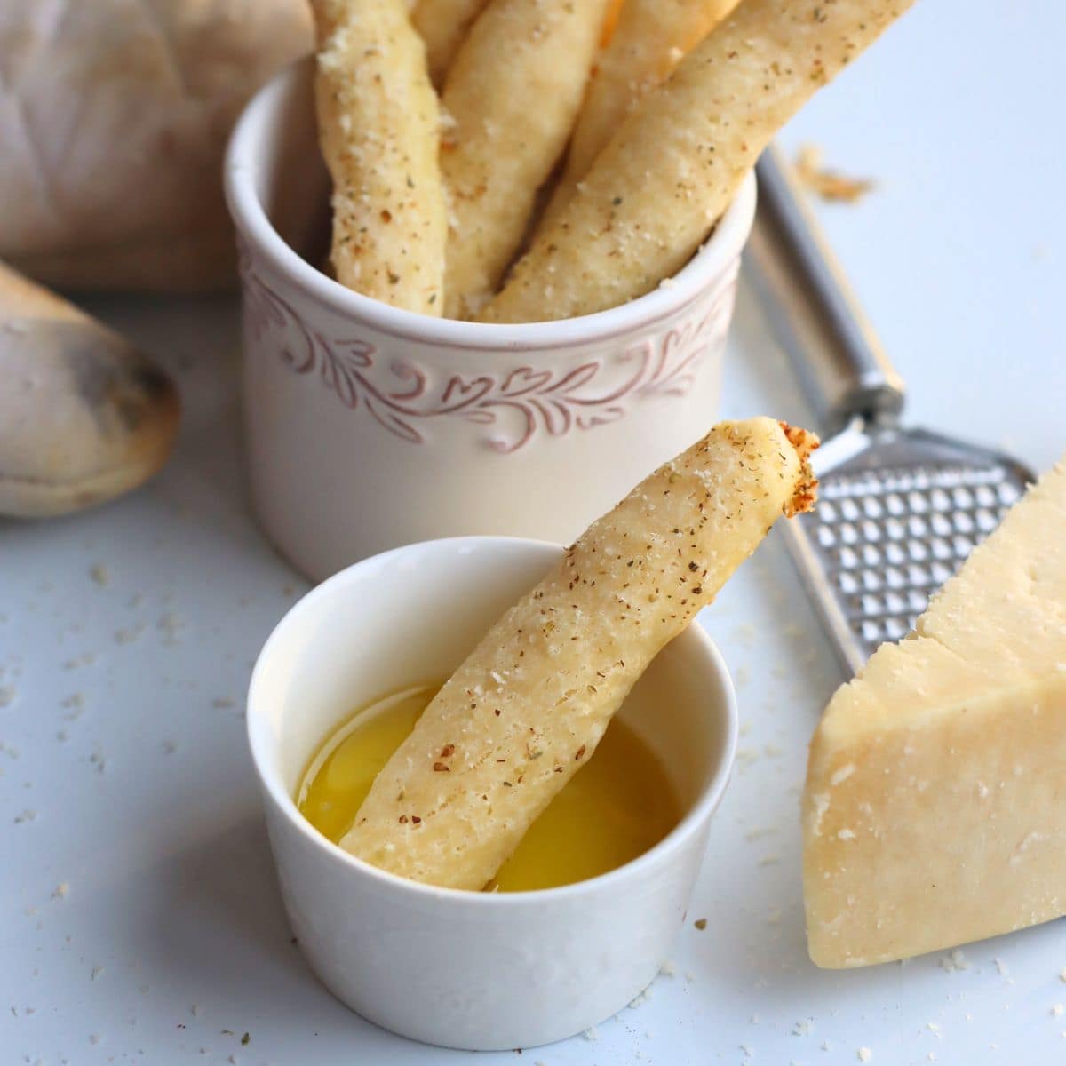 Quick No-Rise Homemade Garlic Parmesan Breadsticks - The Santos Cookbook