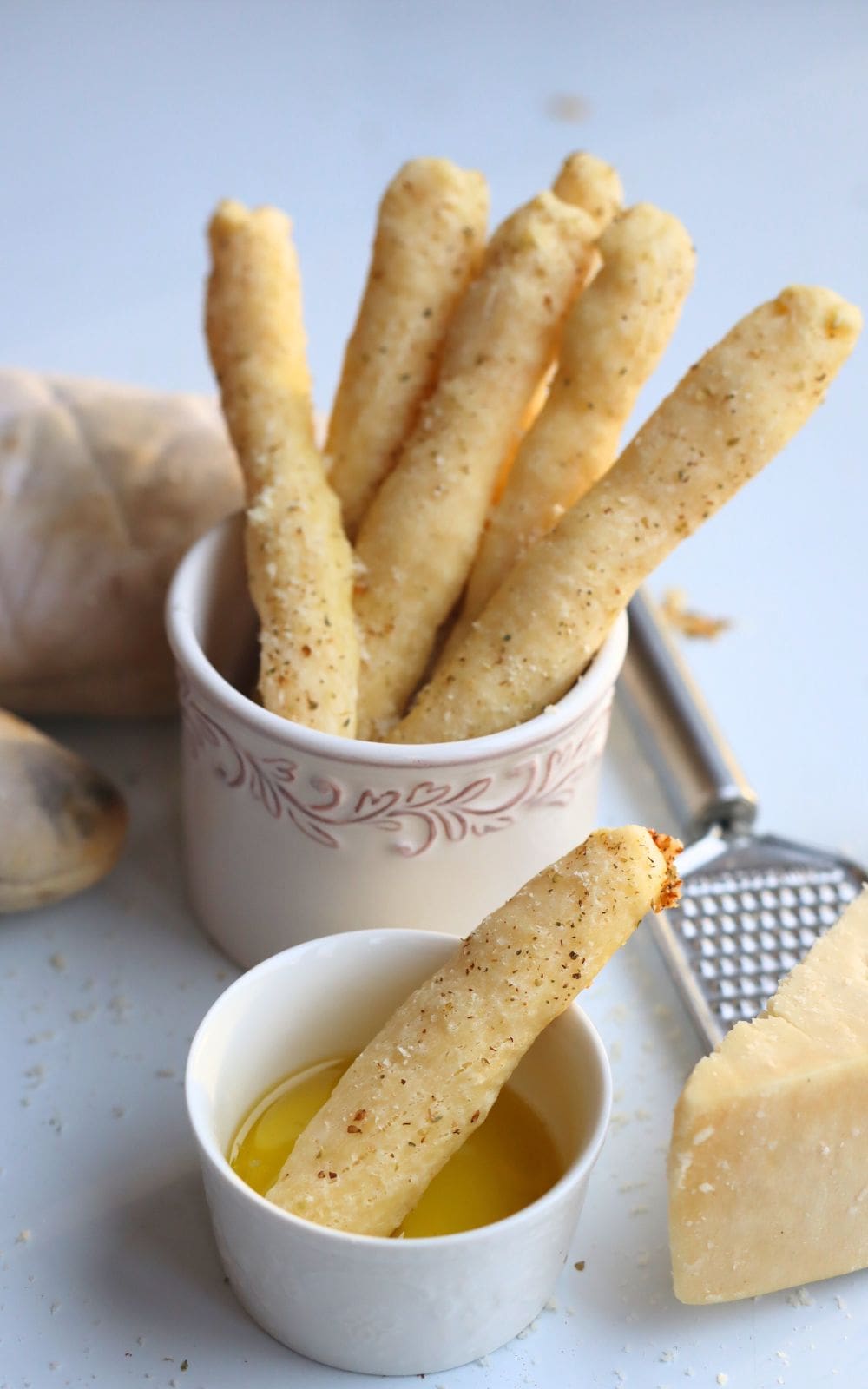 Quick No-Rise Homemade Garlic Parmesan Breadsticks - The Santos Cookbook
